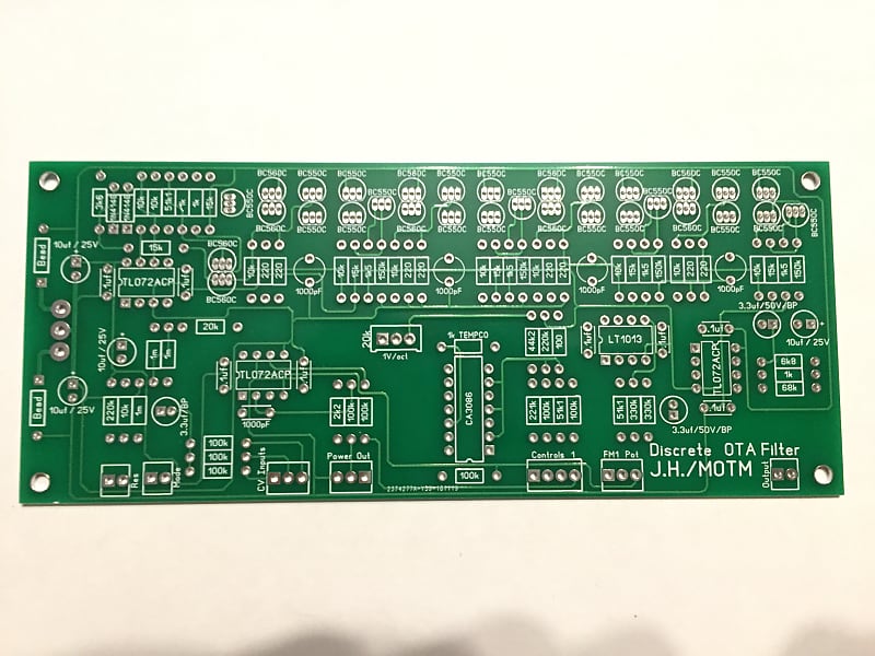 J. Haible Discrete OTA Filter PCB | Reverb