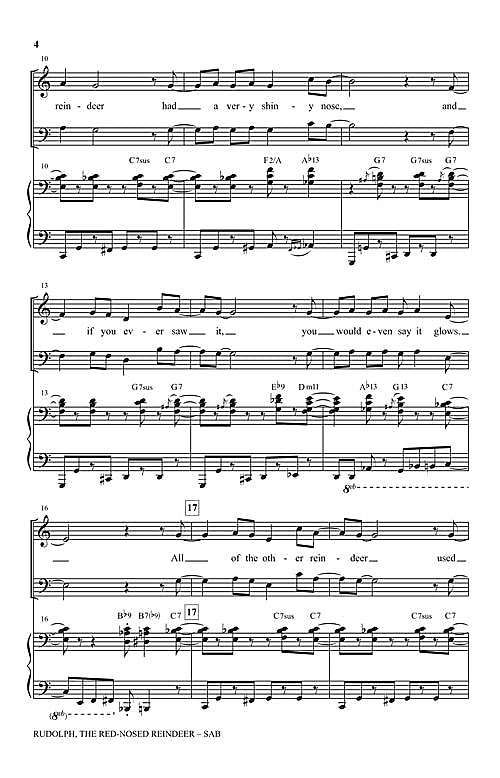 Rudolph The Red Nosed Reindeer Sab Johnny Marks | Reverb