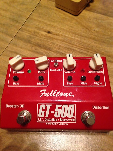Fulltone GT-500 Distortion and Overdrive Booster Red | Reverb
