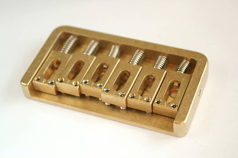 Stratocaster brass hardtail bridge wide spacing 56.5mm 2 | Reverb