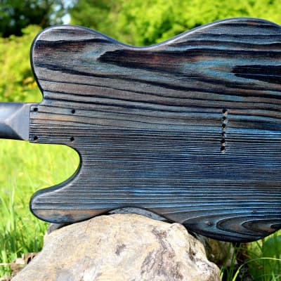 Telecaster "barncaster" body with neck, flamed roasted maple | Reverb