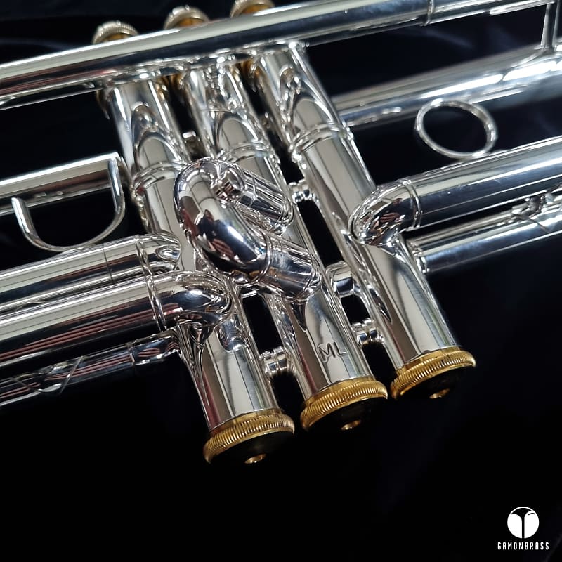 Vincent Bach Stradivarius 37 trumpet gold caps Bach | Reverb