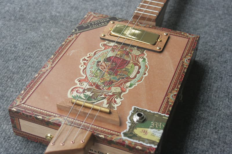 My Father's Cigars Electric Cigar Box Guitar by D-Art | Reverb