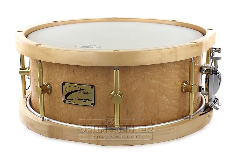 Canopus One Of A Kind Maple Snare Drum 14x6 Gloss Birdseye | Reverb