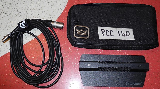 Crown PCC-160 Surface Mount Boundary Microphone (Black) w/ | Reverb