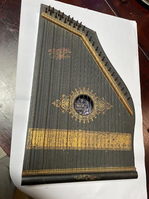 Columbia Zither No. 2 1/4 1900-1920 - Black | Reverb