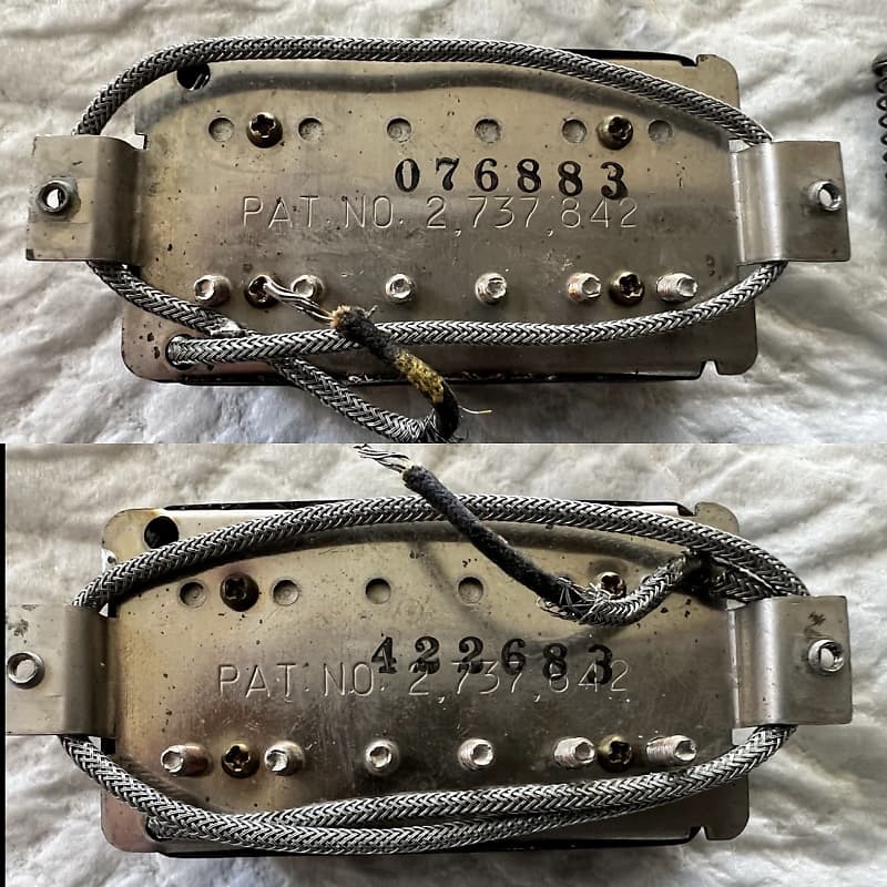 1980s Gibson Tim Shaw PAF Humbucker Pickups - Zebra, | Reverb Canada