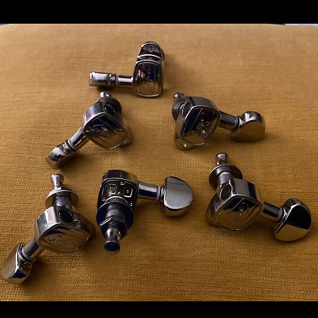 Godin Ping 3x3 to Side Grover Style Tuners Chrome | Reverb