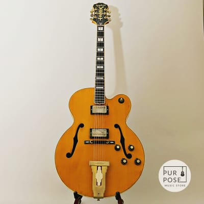 【Rare】Epiphone Emperor "Blue label" 1970s - Made in Japan | Reverb