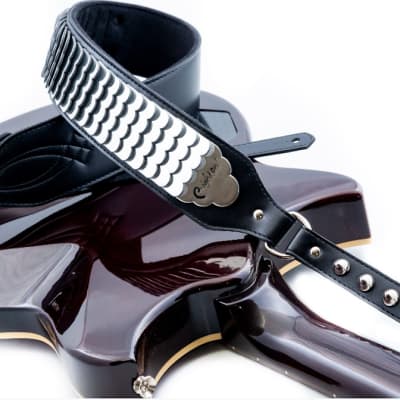 RightOn! Legend JL Python 2.3 inch Vegan Guitar Strap - Black | Reverb