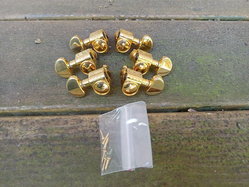 Set of Used Grover Gold Rotomatic Tuners w/ Screw-In | Reverb