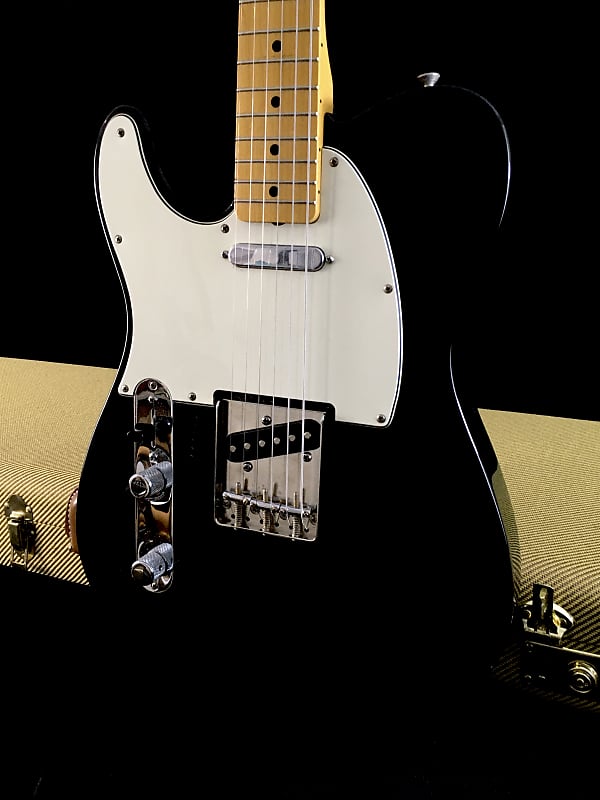 LEFTY! Custom Fender Telecaster Guitar Body NOS Relic Black | Reverb