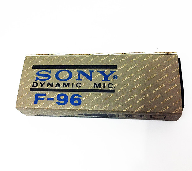 NOS Sony F-96 Dynamic Microphone Silver in Original Box | Reverb UK