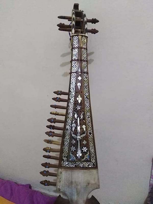 Full Sadaf Vintage Afghani Professional Rabab Dark | Reverb Canada