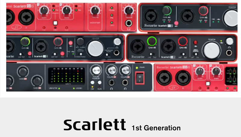 Focusrite 18i20 1st Generation 2013-2016 - Red / Black | Reverb