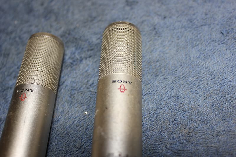Sony ECM 22 Condenser Microphone Over Heads (Pair) | Reverb
