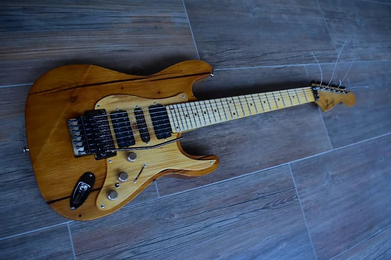 Fender style / 7- String / Natural / Handmade / Reclaimed | Reverb