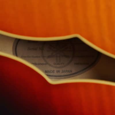 Yamaha Japan AEX-1500 Sunburst Hollowbody Archtop Electric | Reverb