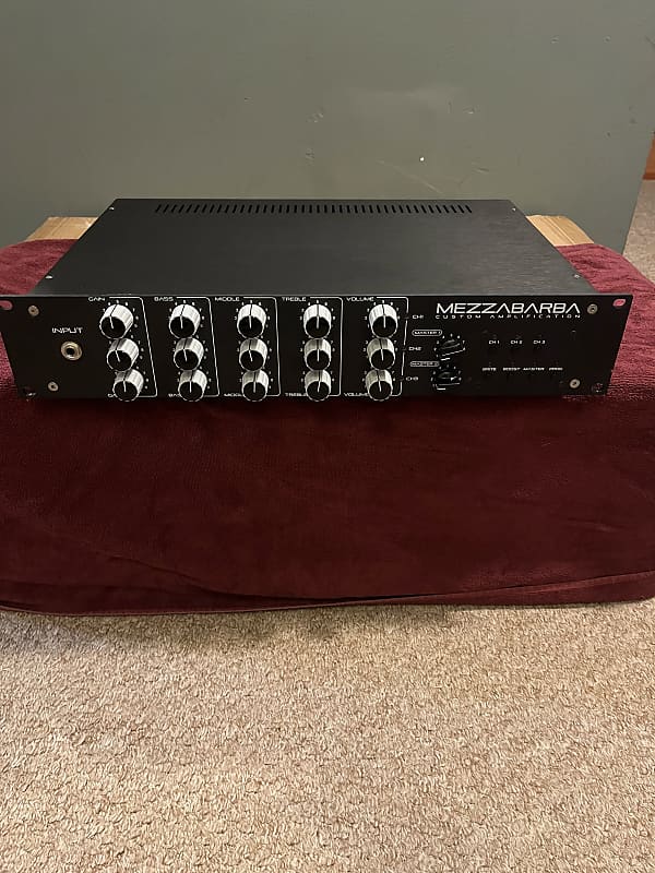Mezzabarba Nirvana Rackmount Rack Tube Preamp 2020's - Black | Reverb