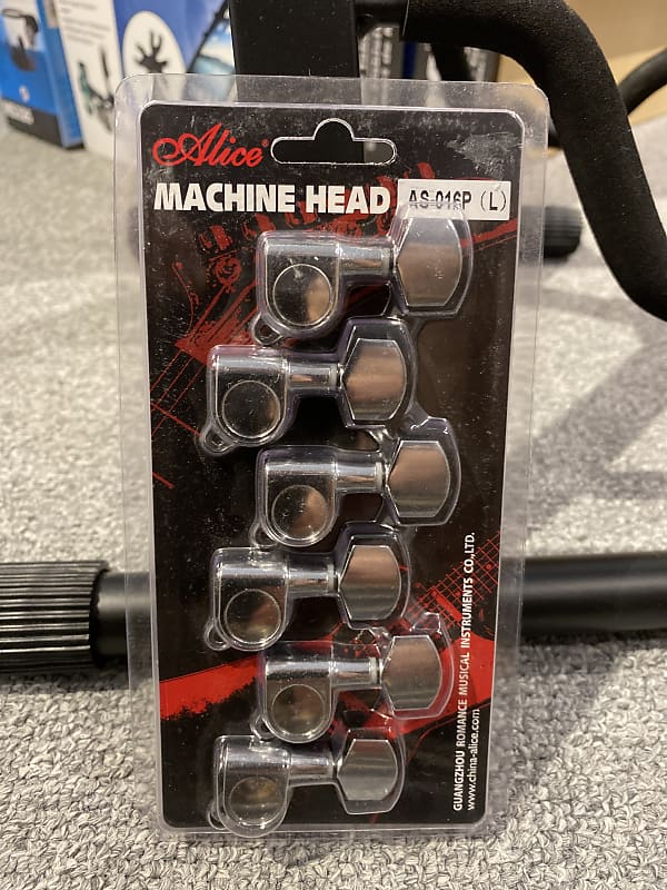 Alice #AS-016P - Machine Heads/Tuning Gears, Nickel, 6 - In | Reverb