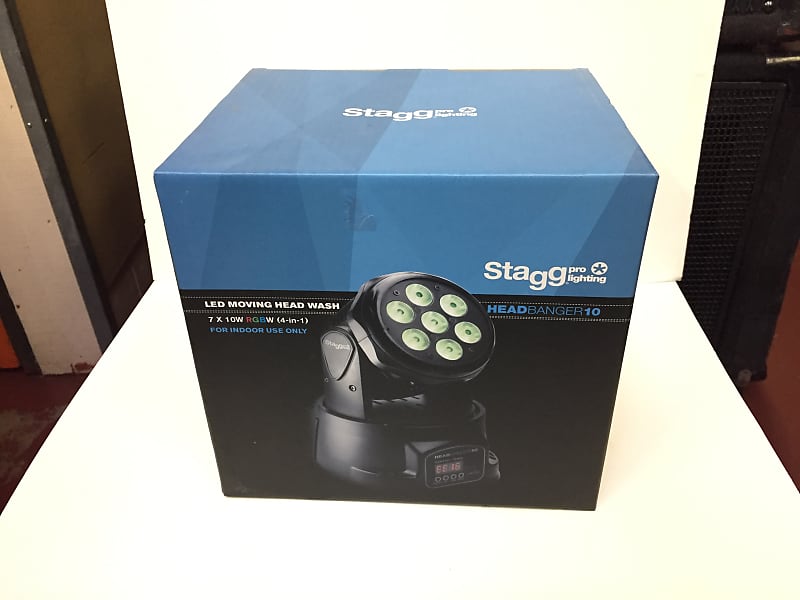 NEW! Stagg Headbanger 10 LED Moving Head Wash Light - Best | Reverb
