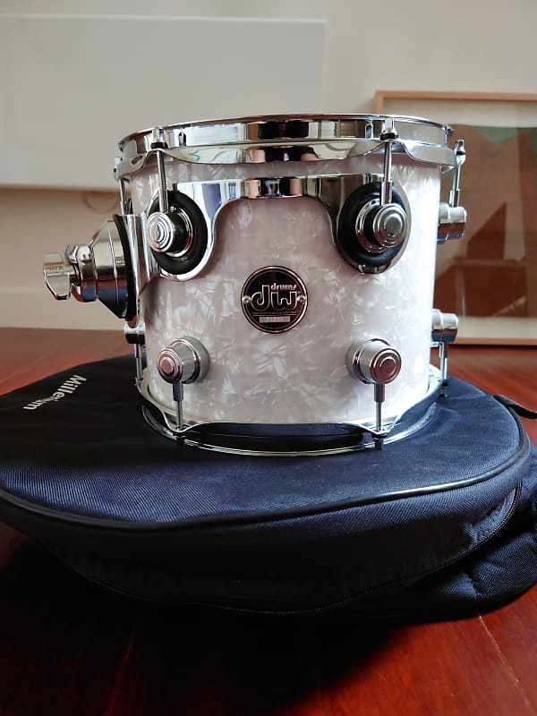 DW Performance Series - 10"x08" Tom, White Marine Pearl + Gig | Reverb