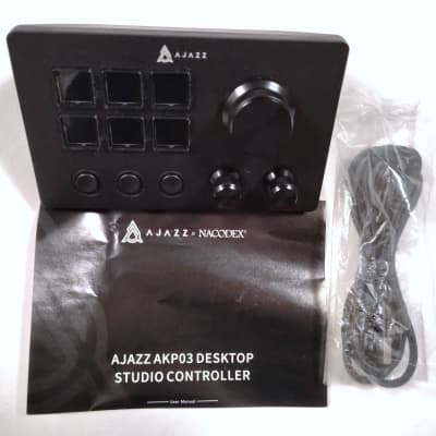 AJAZZ AKP03 Desk Controller (Black) Customizable Stream Deck | Reverb