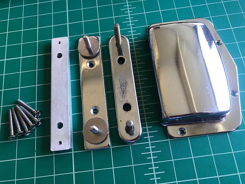 Teisco Bridge Base Plate 1960's - Chrome | Reverb