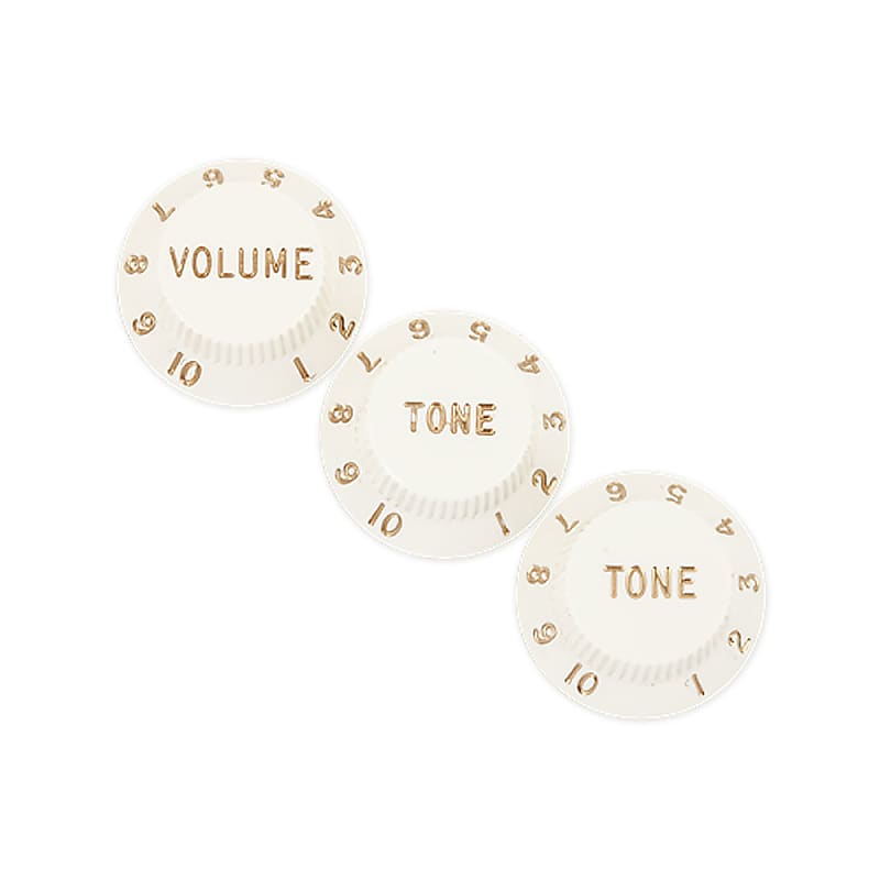 Fender Stratocaster Control Knobs Set of 3 Volume/Tone/Tone | Reverb