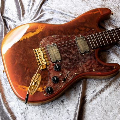 Traditional Strato Custom shop Masterbuilt - wanut burl and | Reverb