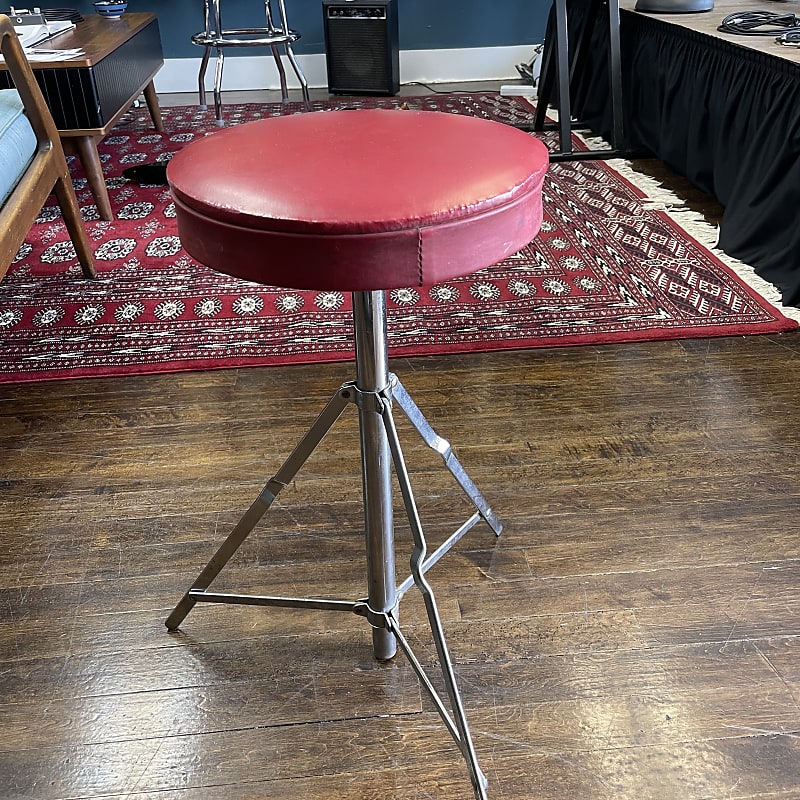 Vintage 1965 Ludwig ‘Ringo’ Drum and Timpani Stool Red Throne | Reverb