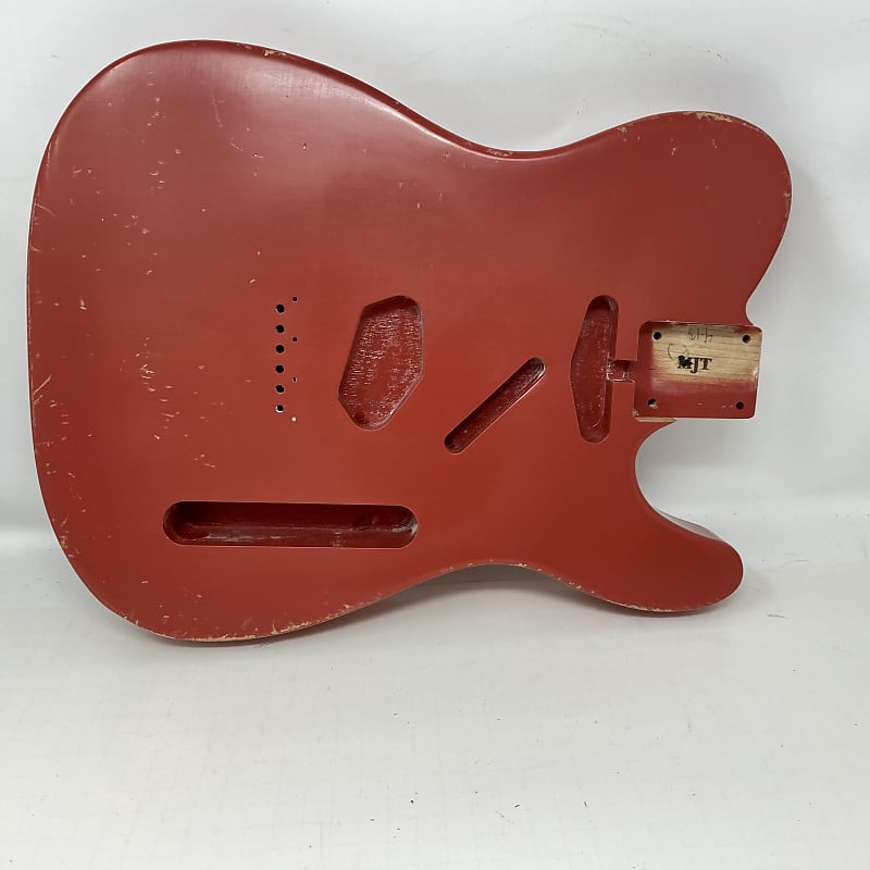 MJT Telecaster Relic Body Nitro Alder Fiesta Red New MJT310 | Reverb