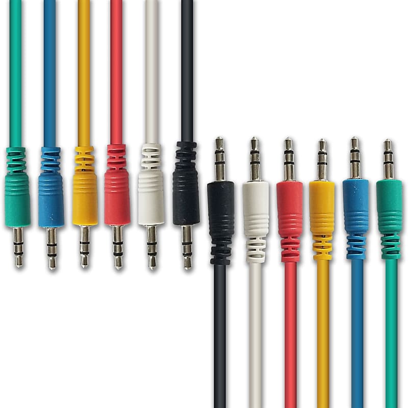 Instrument Cable Custom Patches AxcessAbles 1/4\" TRS Stereo Cables (6 ...