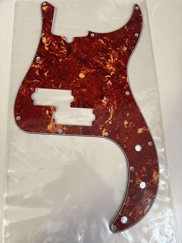 Replacement Pickguard for Fender Precision Bass - Red | Reverb