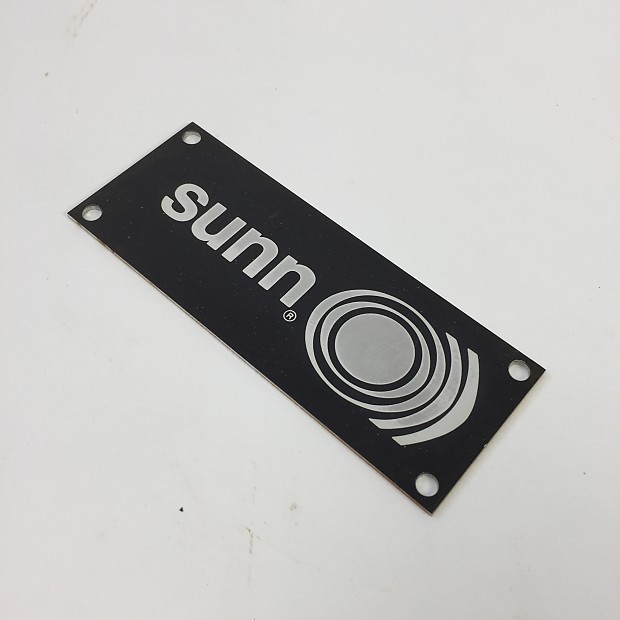 Sunn - metal emblem / badge / logo / plate - Original 1970s | Reverb