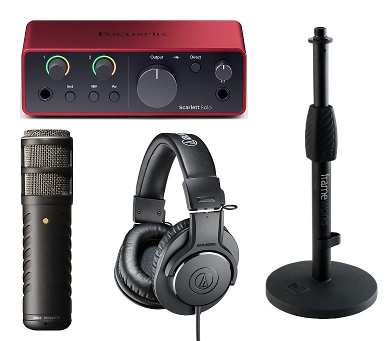 Mint Rode VO-PROCASTER-K Dynamic Microphone with Audio | Reverb