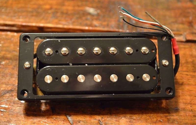 New Hot 7 String Black Humbucker Guitar Pickup with Ring and | Reverb