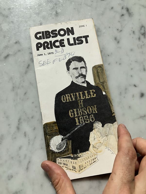 1973 Gibson Price List Catalog ES335 Les Paul | Reverb Canada