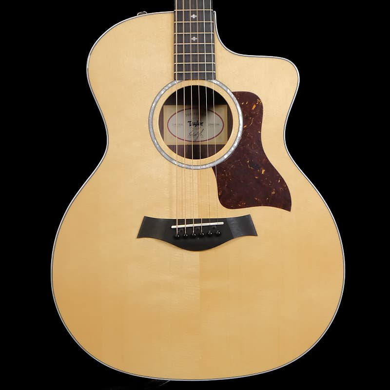 Taylor 214CEDLX 214 Deluxe Cutaway Acoustic Guitar with | Reverb