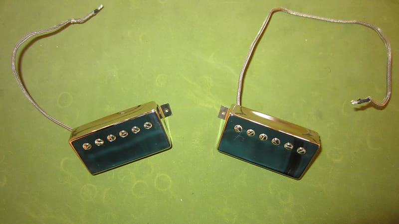 Original OX4 PAF Humbucker Pickup Set w Chrome Covers | Reverb