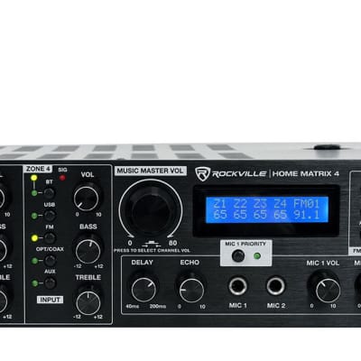 Rockville HOME MATRIX 4 Zone 600w Multi Room Receiver For | Reverb