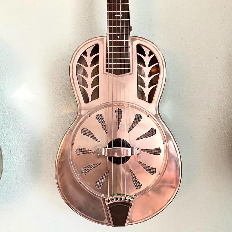 2015-John Morton Parlor resonator-Guitar 102 Stainless steel | Reverb