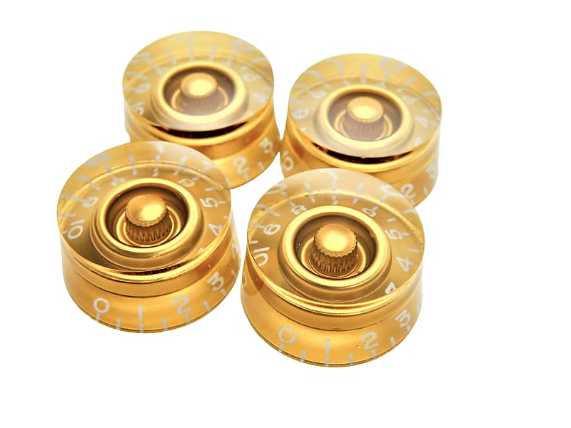 Guitar Madness Gold Epiphone Gibson® style Speed Knobs, Set | Reverb