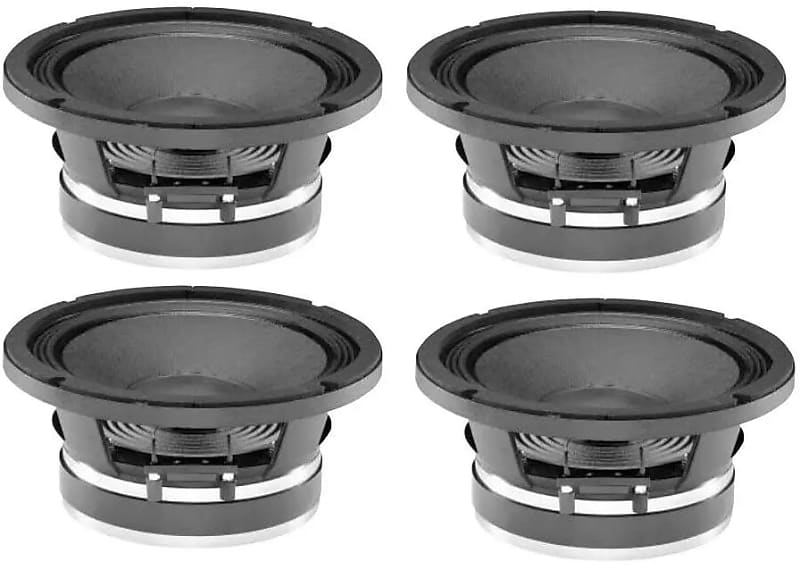 4x B&C 10PE26 10" Pro / Car Audio Mid-Bass Speaker 8-Ohms, | Reverb