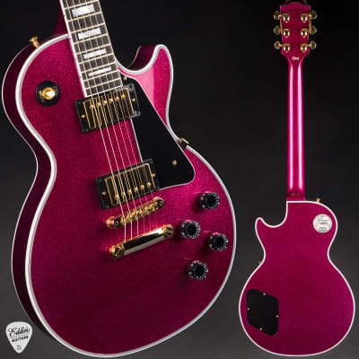 Gibson Custom Shop PSL Les Paul Custom Gloss Pink Sparkle | Reverb