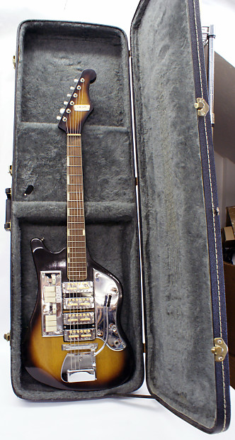 Vintage Sixties Teisco/Zim-Gar SS-4L Electric Guitar with 4 | Reverb