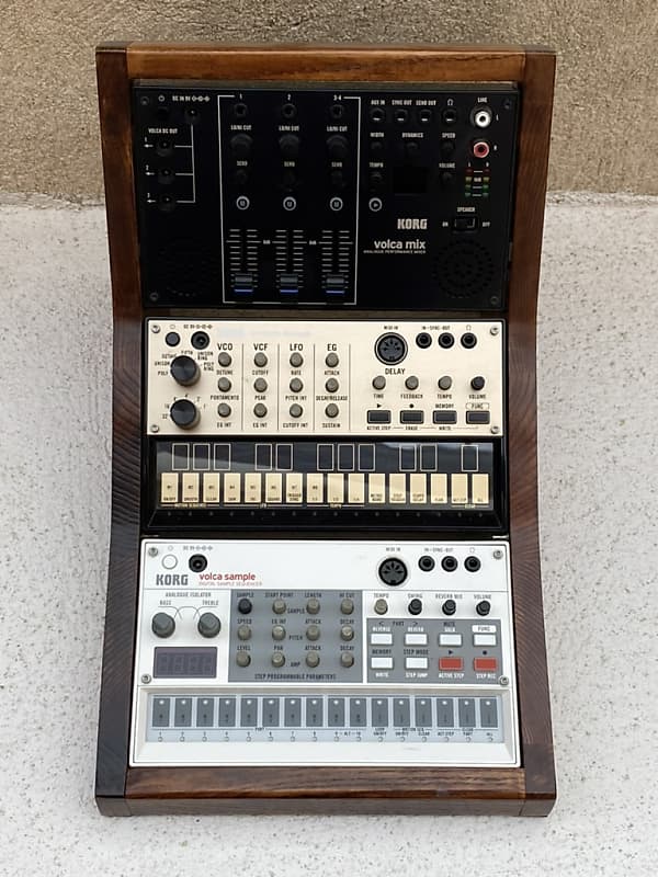 korg volcas sample & keys & mix & wooden stand | Reverb
