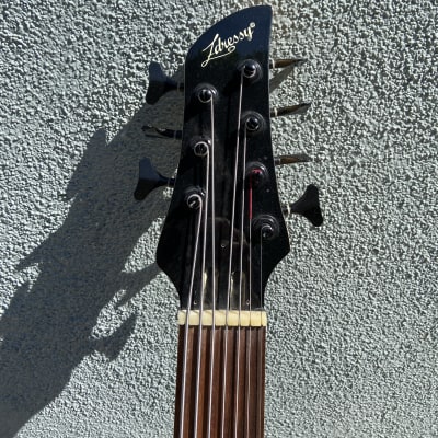 L'Dressy 7-string fretless bass. Mid-2000s - Honey | Reverb