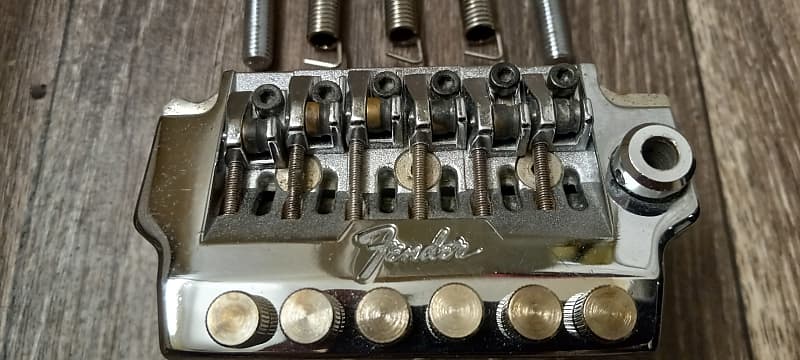 Fender System one S1 Guitar Bridge 80's - Chrome | Reverb