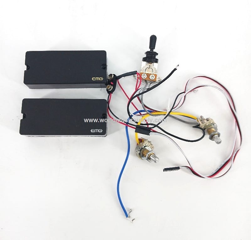 Used EMG 7 String Pickup Set with Wire Harness | Reverb